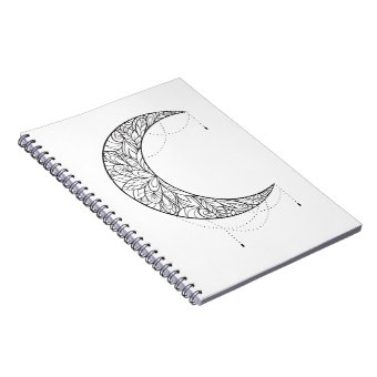 Beautiful Mandala Moon Design Pattern Notebook | Zazzle