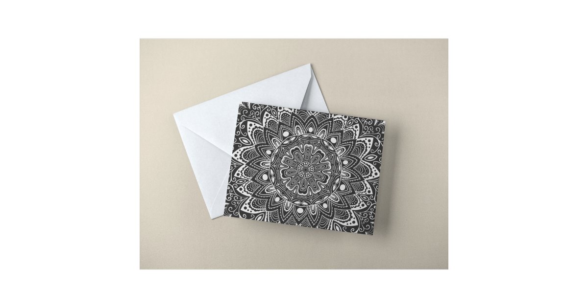 Beautiful Mandala Pattern Post Card | Zazzle