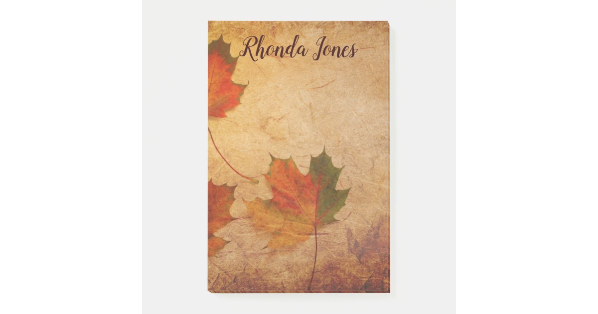 Beautiful Maple Leaves Post-it Notes | Zazzle