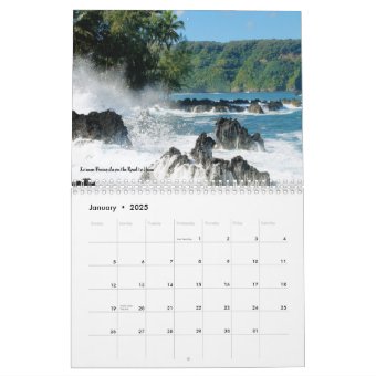 Beautiful Maui Calendar | Zazzle