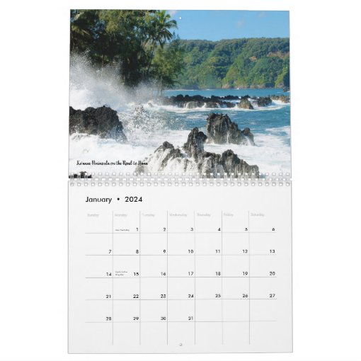 Beautiful Maui Calendar | Zazzle