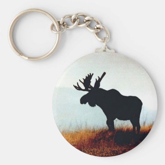 Beautiful Moose Keychain | Zazzle.com