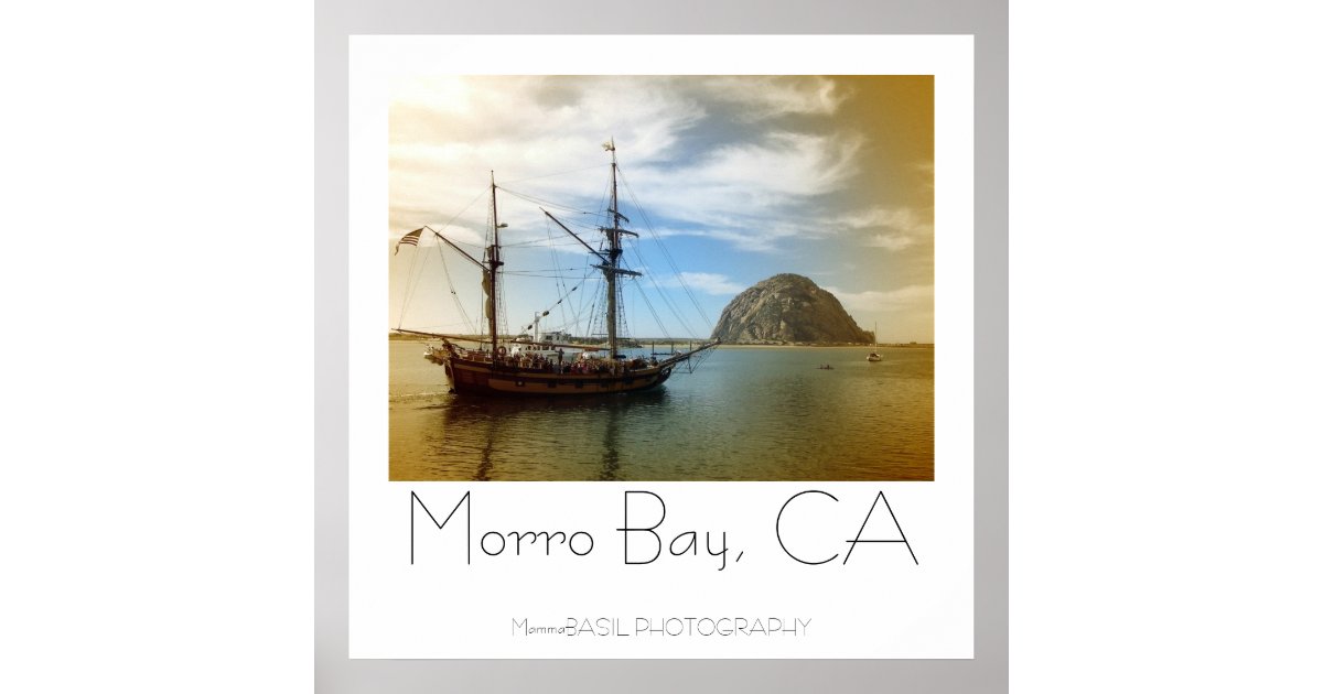 Beautiful Morro Bay Poster! Poster | Zazzle