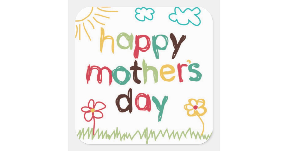 Beautiful Mother's Day Sticker | Zazzle