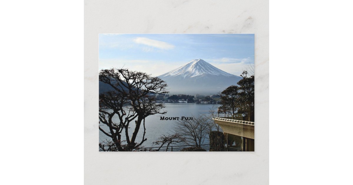 Beautiful Mount Fuji Postcard | Zazzle
