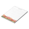 Beautiful Multicolor Tulip Flowers Lined Notepad | Zazzle
