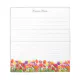 Beautiful Multicolor Tulip Flowers Lined Notepad | Zazzle
