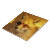 Beautiful Native American Fox Art Tile | Zazzle