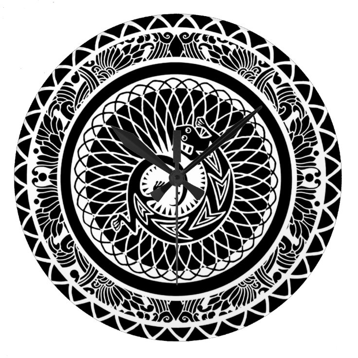 Beautiful Native American Mandala Design Clock | Zazzle