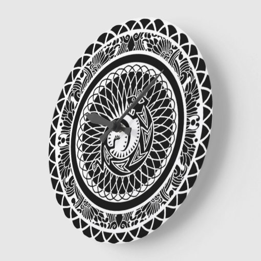 Beautiful Native American Mandala Design Clock | Zazzle
