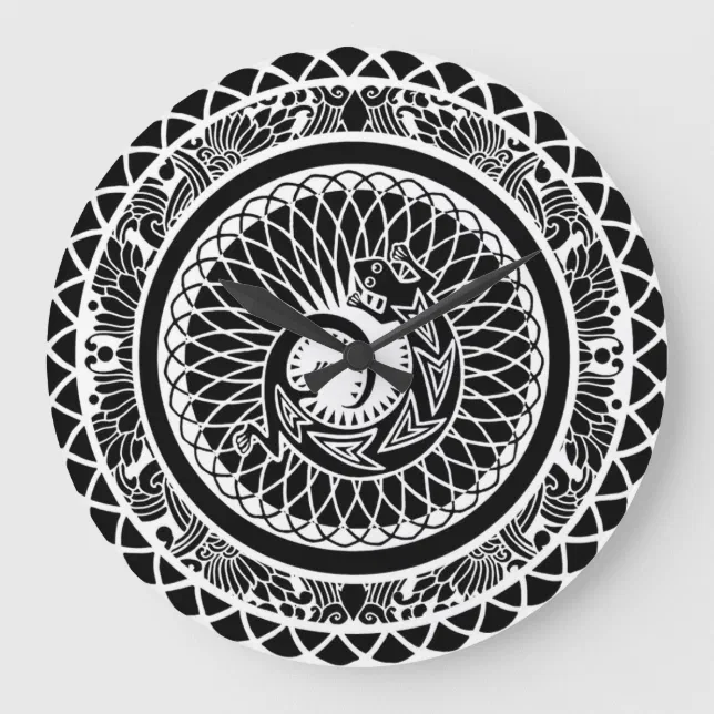 Beautiful Native American Mandala Design Clock | Zazzle