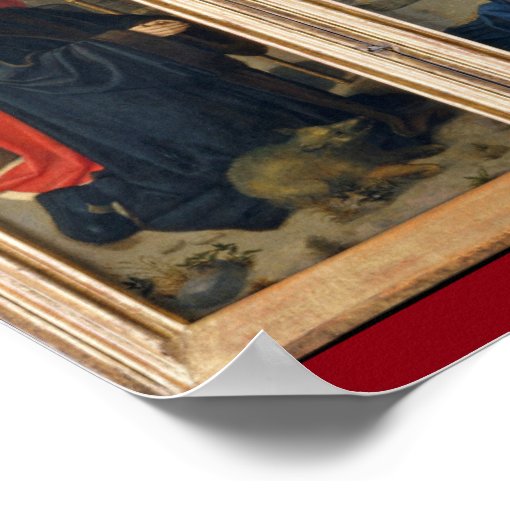 Beautiful Nativity Scene Religious Christmas Jesus Poster | Zazzle