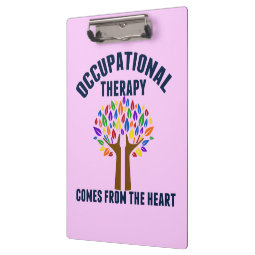Beautiful Occupational Therapy Tree Quote Clipboard | Zazzle
