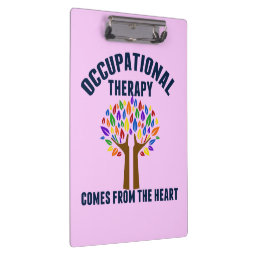 Beautiful Occupational Therapy Tree Quote Clipboard | Zazzle