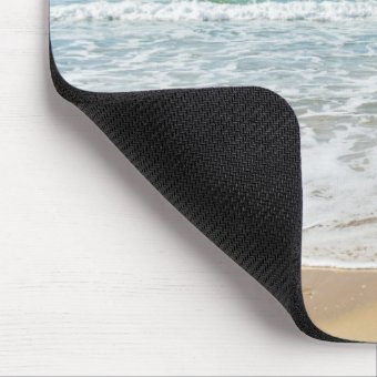 Beautiful ocean and beach scene mouse pad | Zazzle