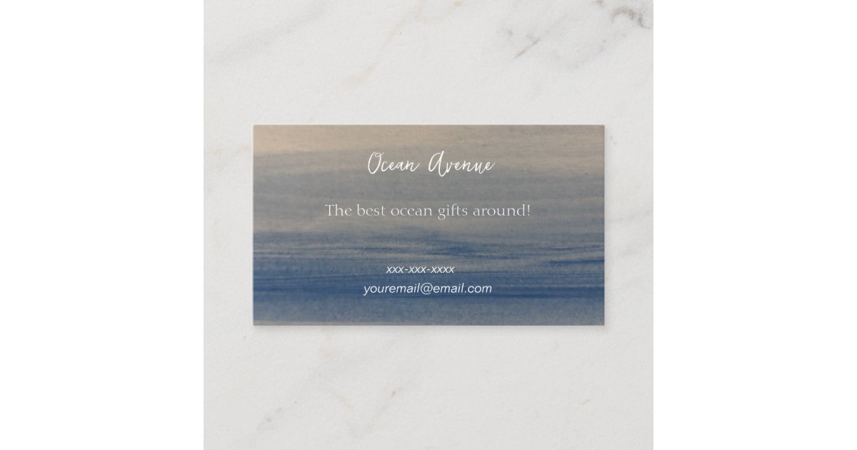 BEAUTIFUL OCEAN Business card | Zazzle