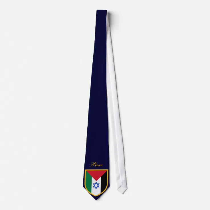 Beautiful Palestine & Israel Flag Neck Tie | Zazzle
