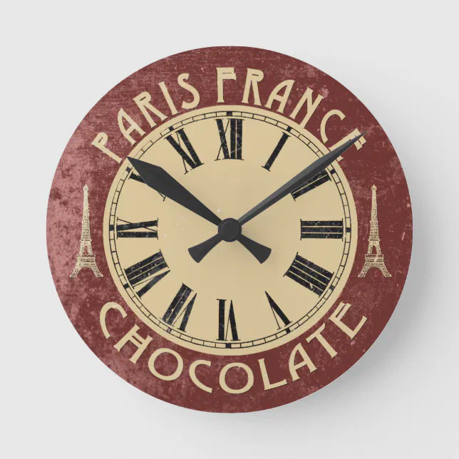 Beautiful Paris France Wall Clock | Zazzle
