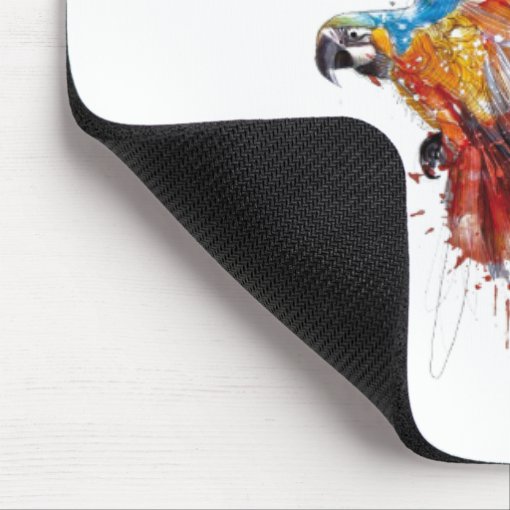 Beautiful parrot lifting its wings mouse pad | Zazzle