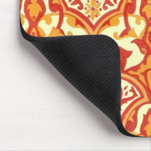 BEAUTIFUL PATTERN - Red & Orange Mouse Pad | Zazzle