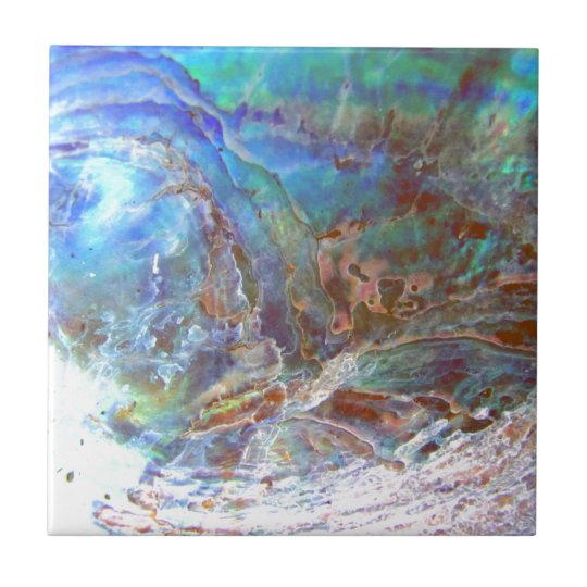 Beautiful Paua Black Abalone New Zealand Shell Tile | Zazzle.com