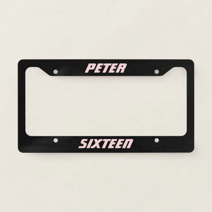 Beautiful Personalized License Plate Frame | Zazzle