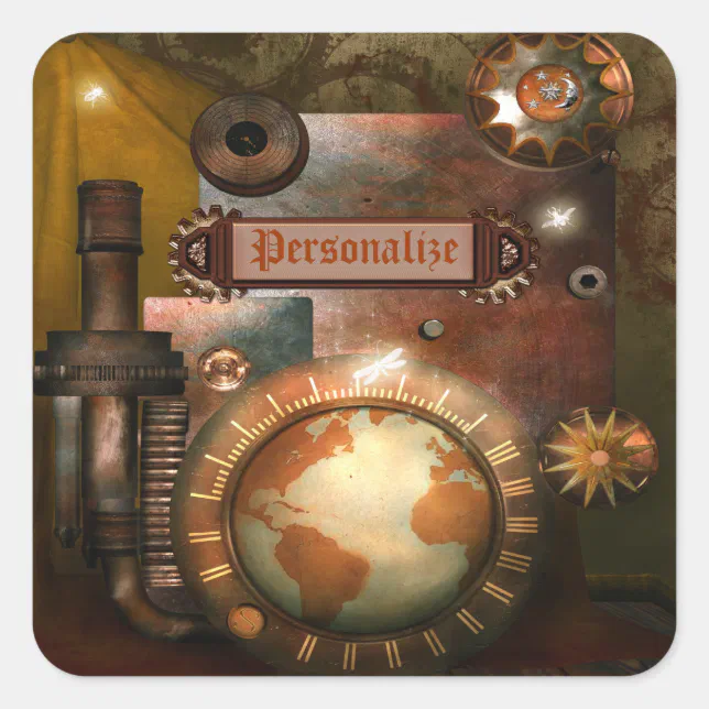 Beautiful Personalized Steampunk Stickers | Zazzle