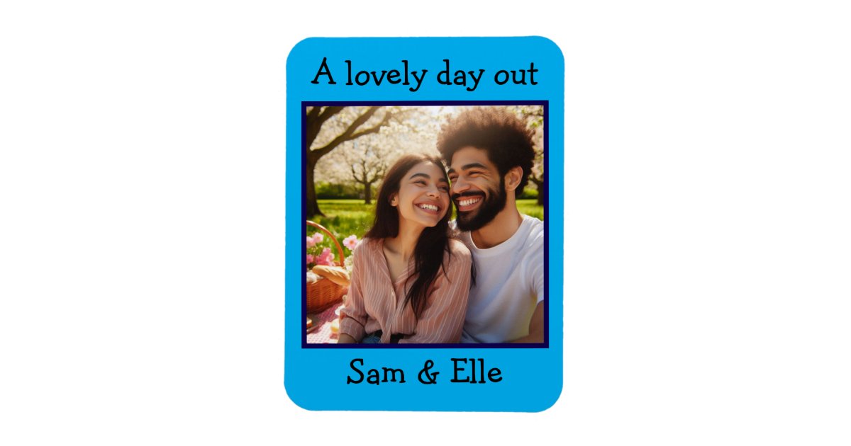 Beautiful Photo Keepsake Memory Custom Magnet | Zazzle