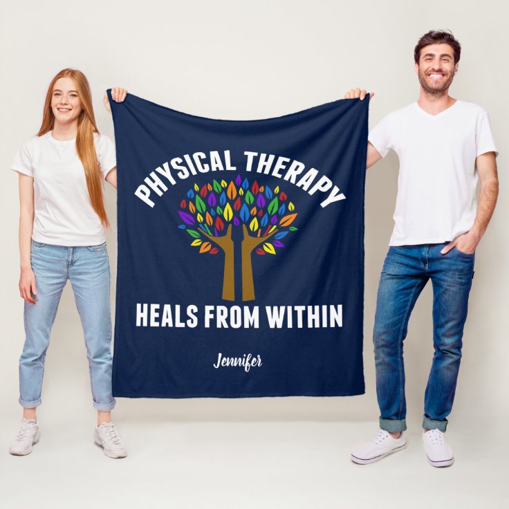 Beautiful Physical Therapy Inspirational Quote PT Fleece Blanket | Zazzle