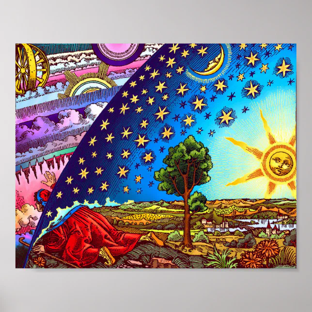 BEAUTIFUL PICTURE of WorldView - Flammarion Dome Poster | Zazzle
