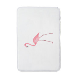 Beautiful Pink Flamingo Bathroom Mat | Zazzle
