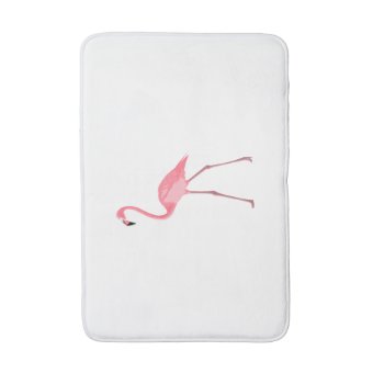 Beautiful Pink Flamingo Bathroom Mat | Zazzle