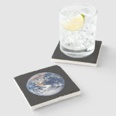 Beautiful Planet Earth Stone Coaster | Zazzle