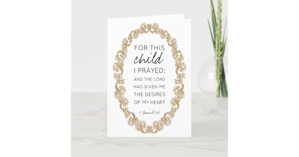 Beautiful Precious Scripture Bible Verse Inspired Card | Zazzle