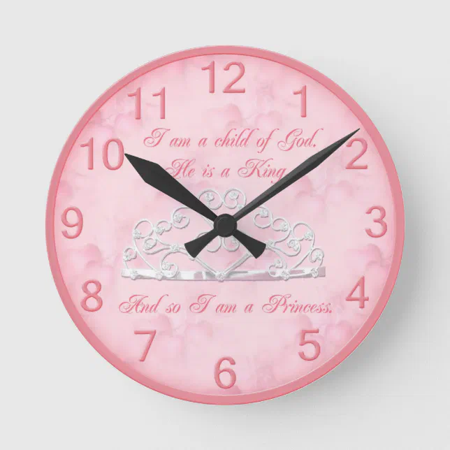 Beautiful Princess Clock | Zazzle