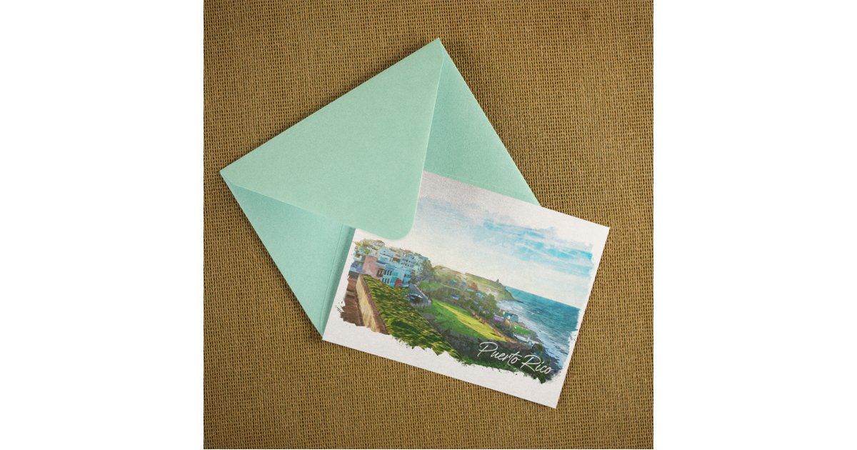 Beautiful Puerto Rico Scenery Travel Postcard | Zazzle