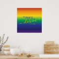 Beautiful Rainbow Bible Quote Poster | Zazzle