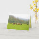 Beautiful ranch, cows & green pasture, farm scene card | Zazzle