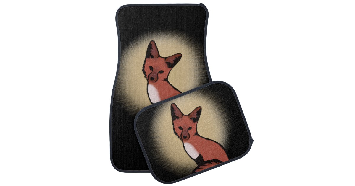 Beautiful Red Fox Car Floor Mat | Zazzle