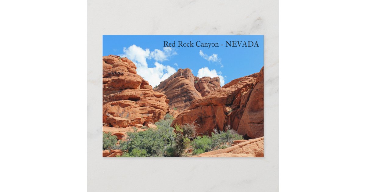 Beautiful Red Rock Canyon Postcard! Postcard | Zazzle