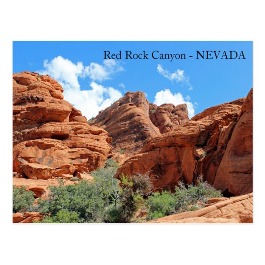 Beautiful Red Rock Canyon Postcard! Postcard | Zazzle.com