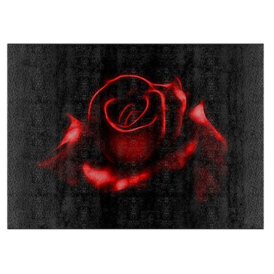 Beautiful Red Rose Cutting Board | Zazzle.com