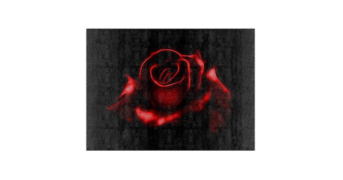 Beautiful Red Rose Cutting Board | Zazzle
