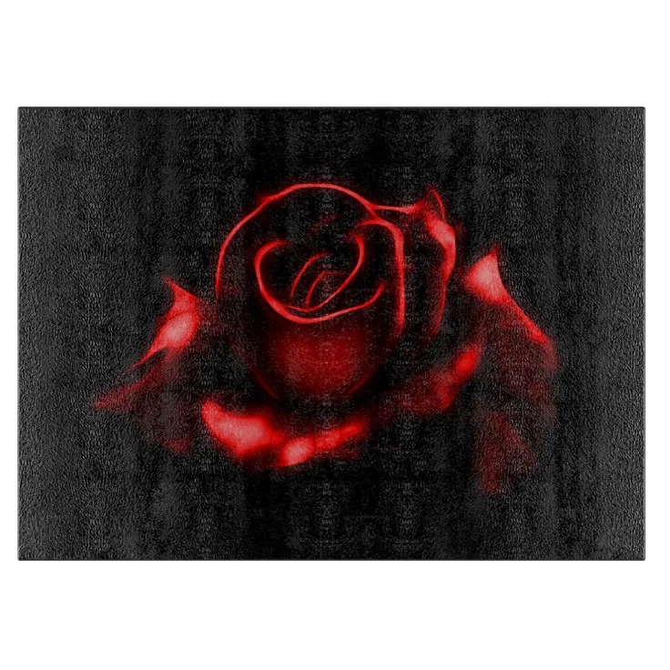 Beautiful Red Rose Cutting Board | Zazzle
