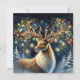 Beautiful Reindeer Art Card | Zazzle