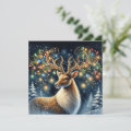 Beautiful Reindeer Art Card | Zazzle