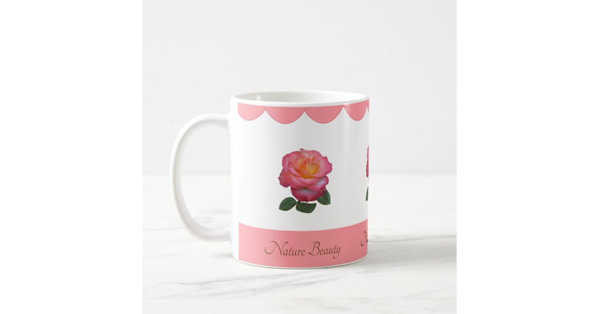 Beautiful Rose Flower Coffee Mug | Zazzle