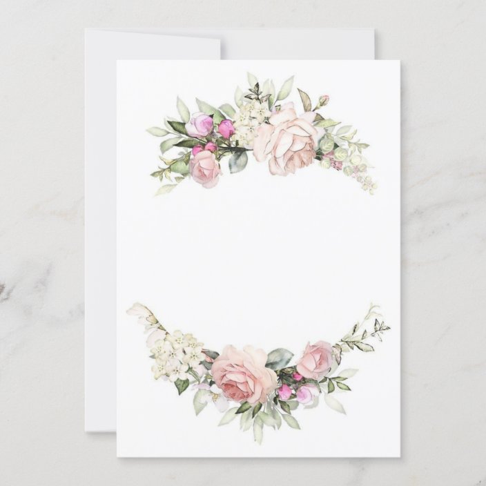 Beautiful rose wedding invitation template | Zazzle.com