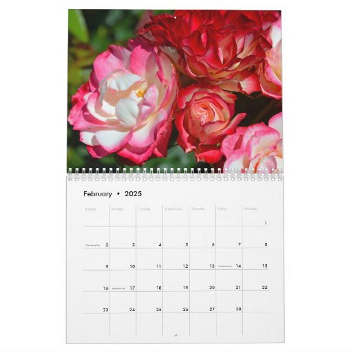 Beautiful roses calendar | Zazzle
