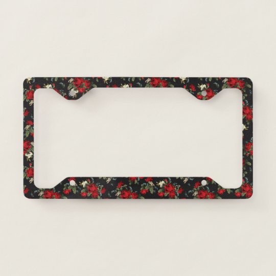Beautiful Roses License Plate Frame | Zazzle.com